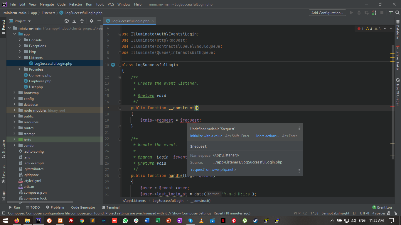 Login Authentication ERROR · Issue #1 · abhishekshah100/minicrm · GitHub