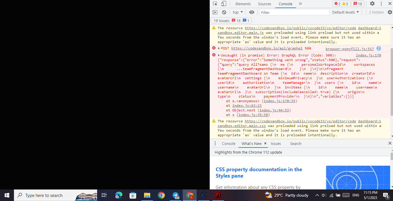 Unable To Get The Sandbox · Issue 7611 · Codesandbox Codesandbox Client · Github