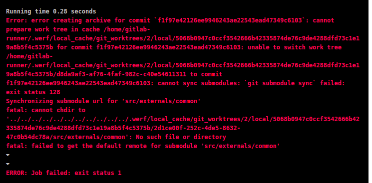 Optimized git worktree switch procedure bug: 'Synchronizing submodule url ... cannot chdir ...