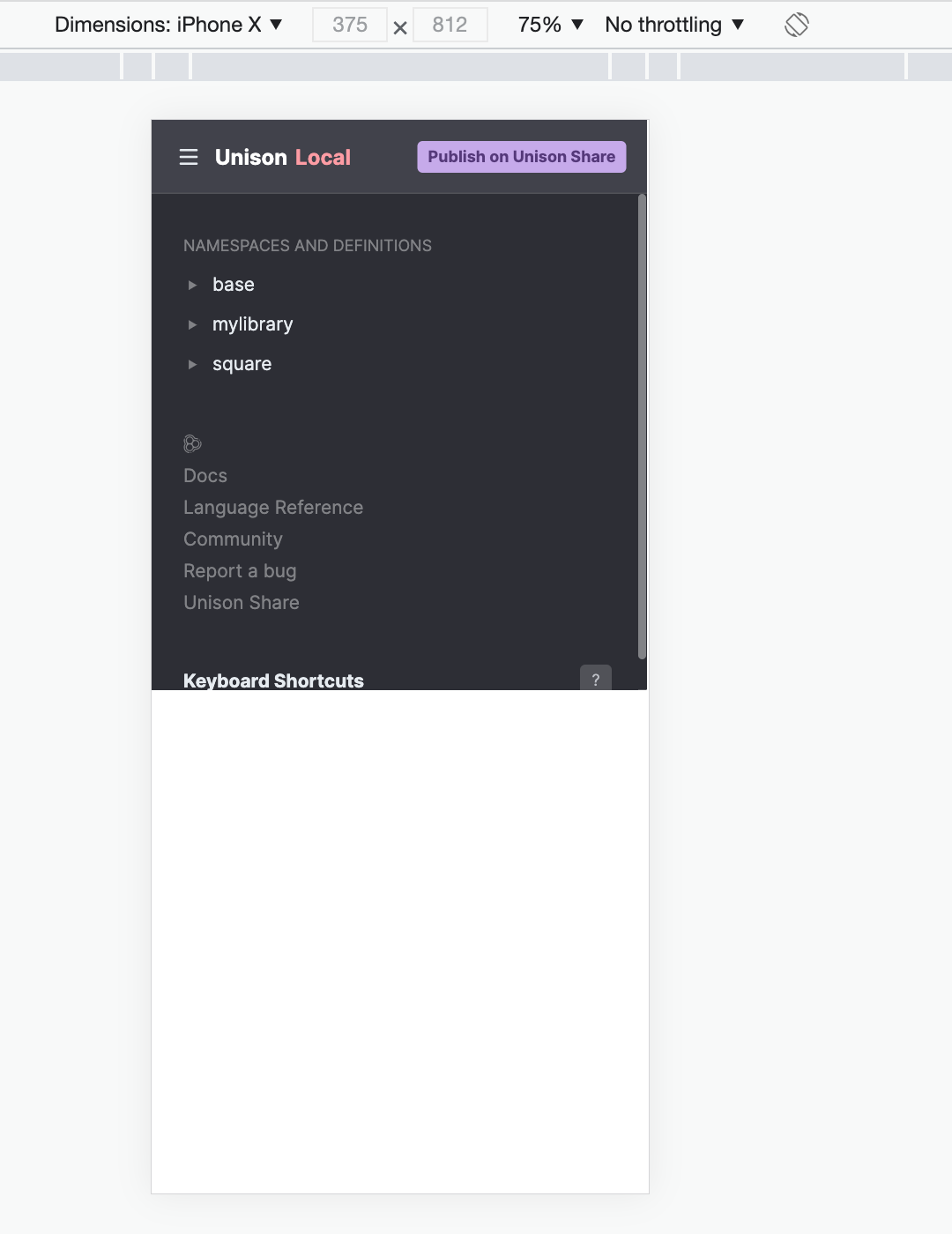 typo causes square mobile viewport by hagl · Pull Request #249 · unisonweb/codebase-ui · GitHub