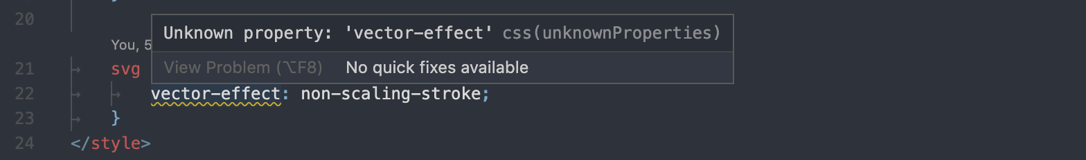 vector-effect is treated as an unknown property · Issue #977 · sveltejs/language-tools · GitHub
