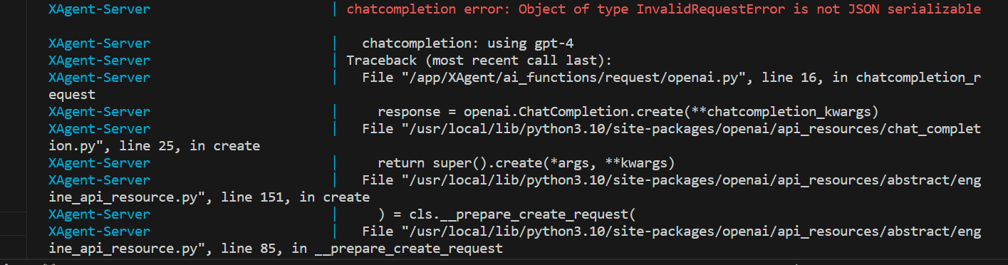sock Failed to establish a new connection on XAgent-Server · Issue #85 · OpenBMB/XAgent · GitHub