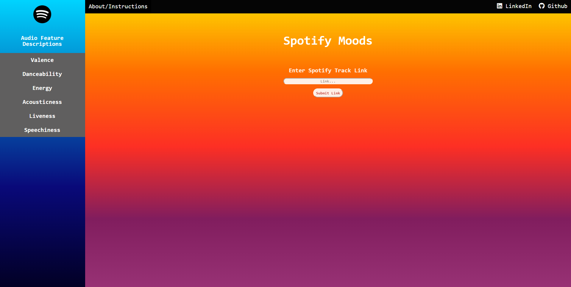 GitHub - samuelskim1/Spotify-Moods
