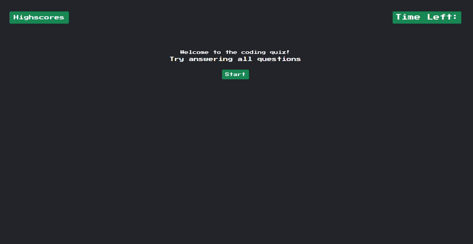 GitHub - alexbrenes999/code-quiz: Webpage which will test you on your ...