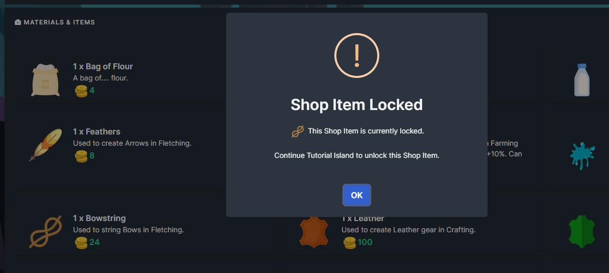 Soft-locked in Tutorial Island. · Issue #2695 · MelvorIdle/melvoridle.github.io · GitHub