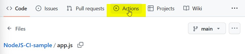 GitHub - eyewande2022/NodeJS-CI-sample