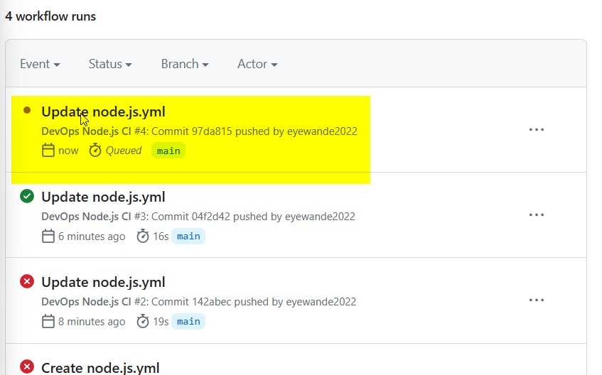 GitHub - eyewande2022/NodeJS-CI-sample