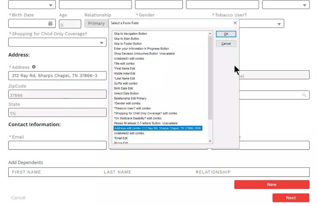 Salesforce-Vlocity typeahead element ( ) not registering as "required ...