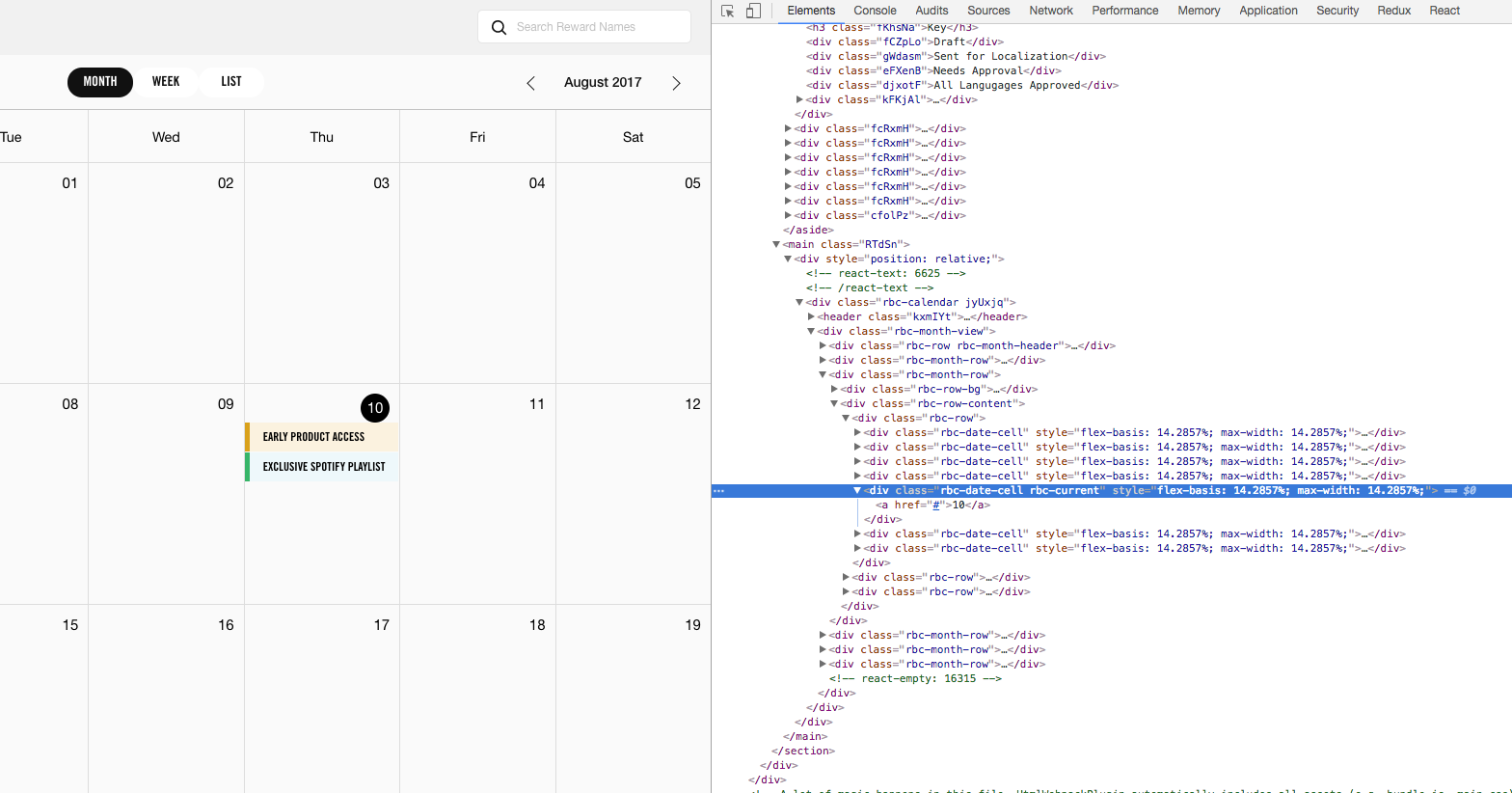 Clicking on cell day number in month view adds 'rbc-current' class · Issue #528 · jquense/react ...