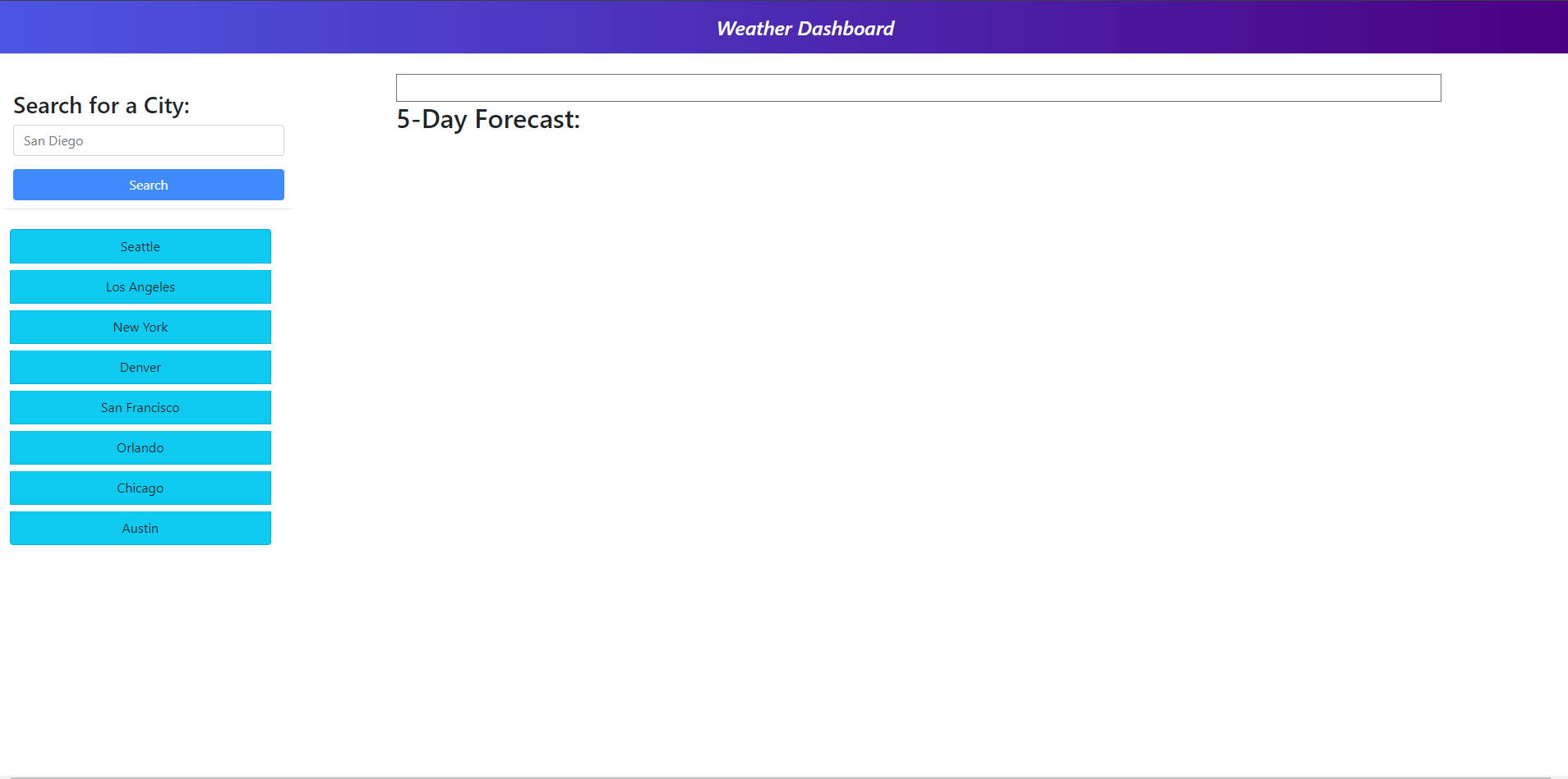 GitHub - ColtonTO/WeatherDashboard