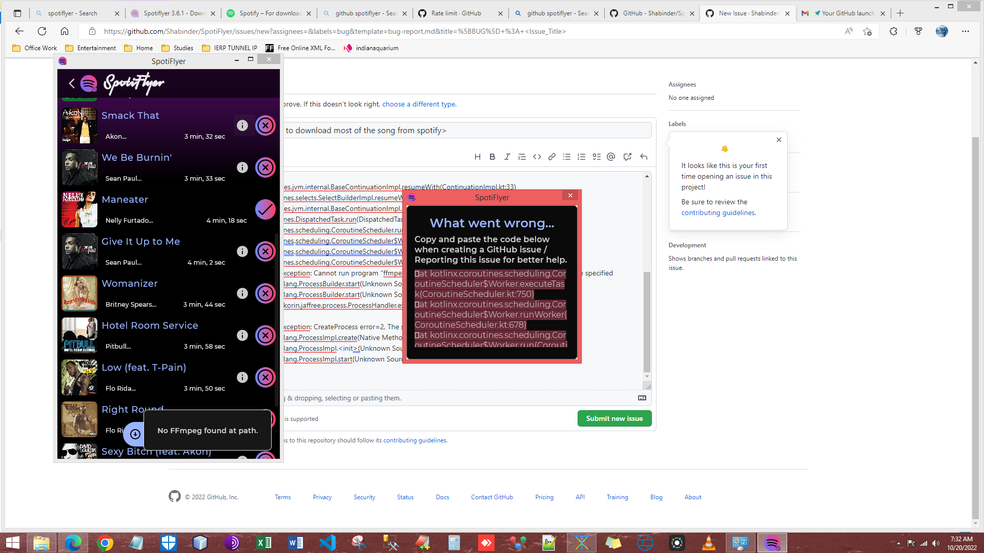 [BUG] : · Issue #1881 · Shabinder/SpotiFlyer · GitHub