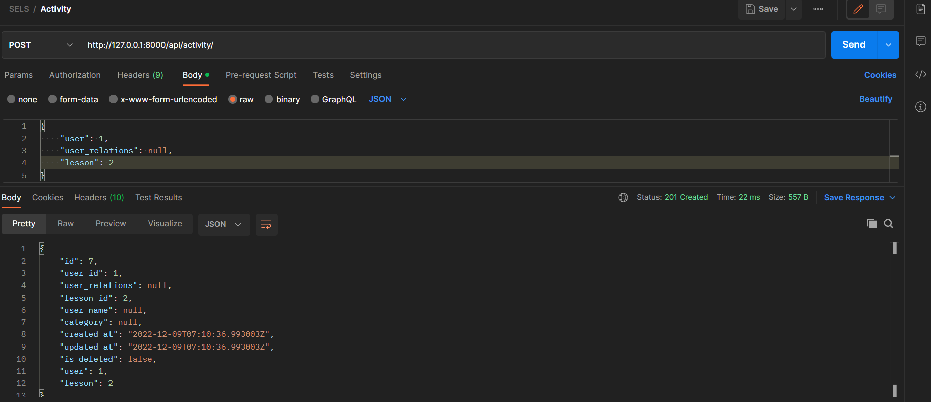 [SELS-TASK] Retrieve User and Activity Log CRUD by nicoleamber · Pull Request #12 · framgia/sph ...