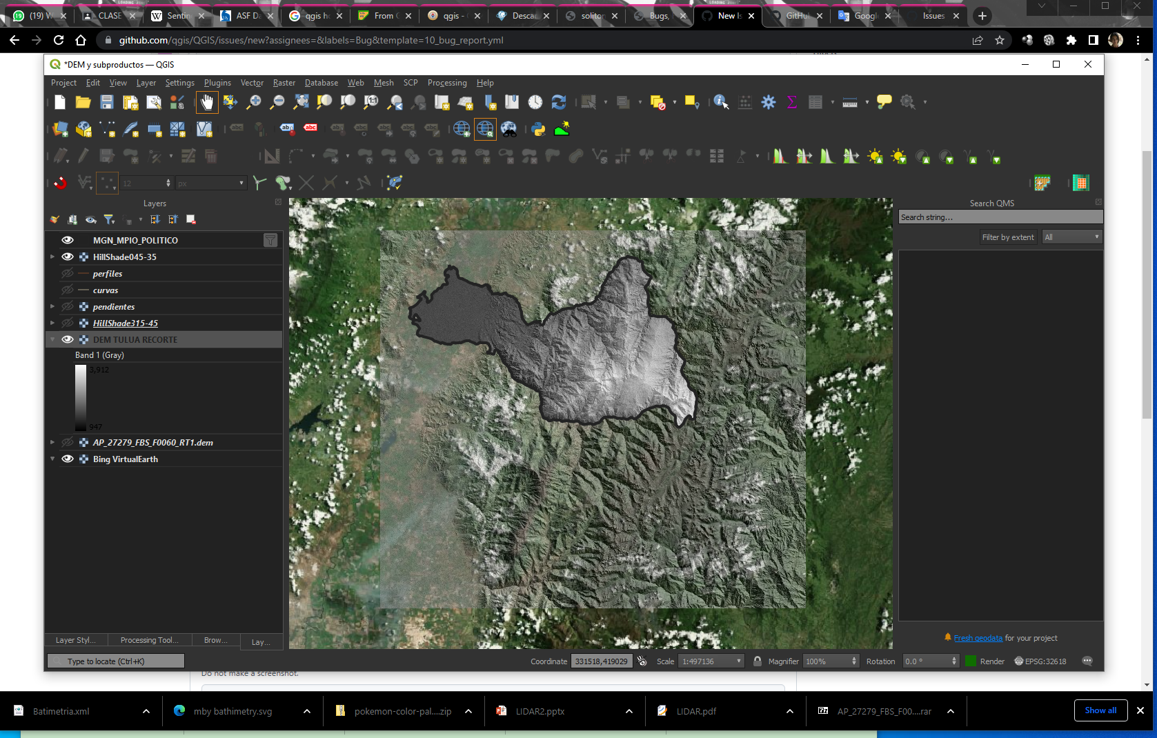 Failed to load a raster clipped by mask layer in a 3d map view · Issue #50611 · qgis/QGIS · GitHub