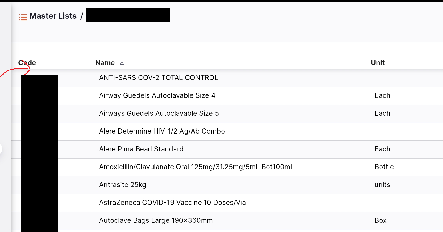 Not all Master list items seems to be included or visible/reachable on internal order or in the ...
