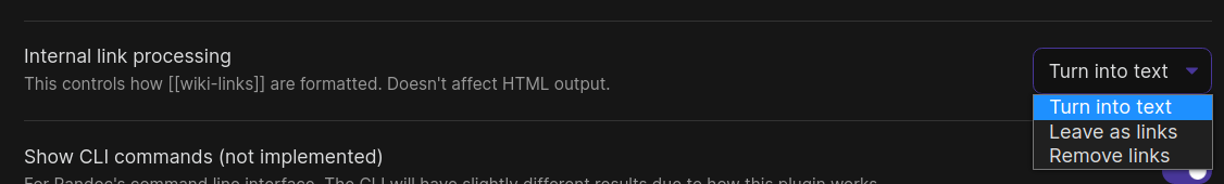 Feature request: Removing [[]] links before export · Issue #4 · OliverBalfour/obsidian-pandoc ...