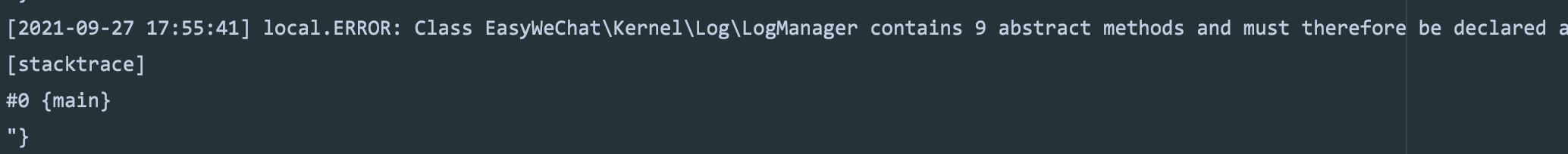 PHP8.0.11错误 · Issue #2218 · w7corp/easywechat · GitHub