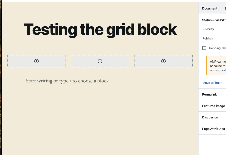Twenty Nineteen: Layout Grid, in editor, flows offscreen to the left · Issue #1816 · Automattic ...