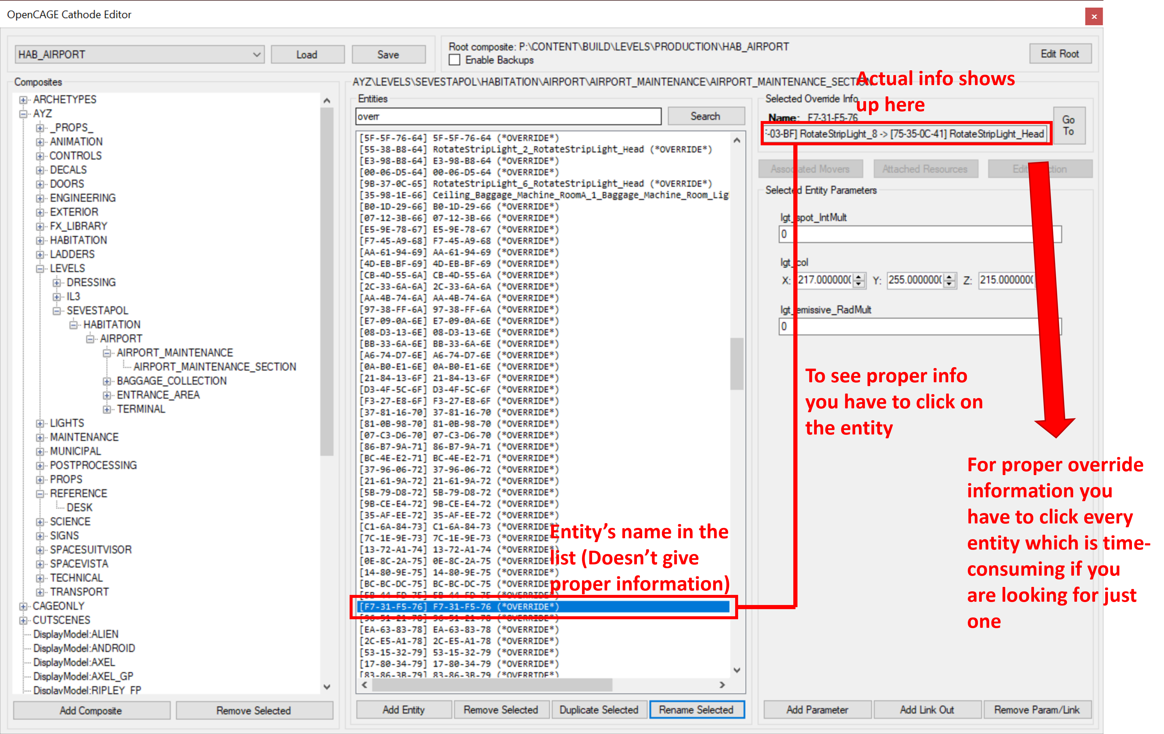 Suggestion only: Overrides should display more information in the main list · Issue #135 ...