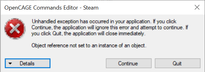"Movers" button gives an error after staging update · Issue #176 · MattFiler/OpenCAGE · GitHub