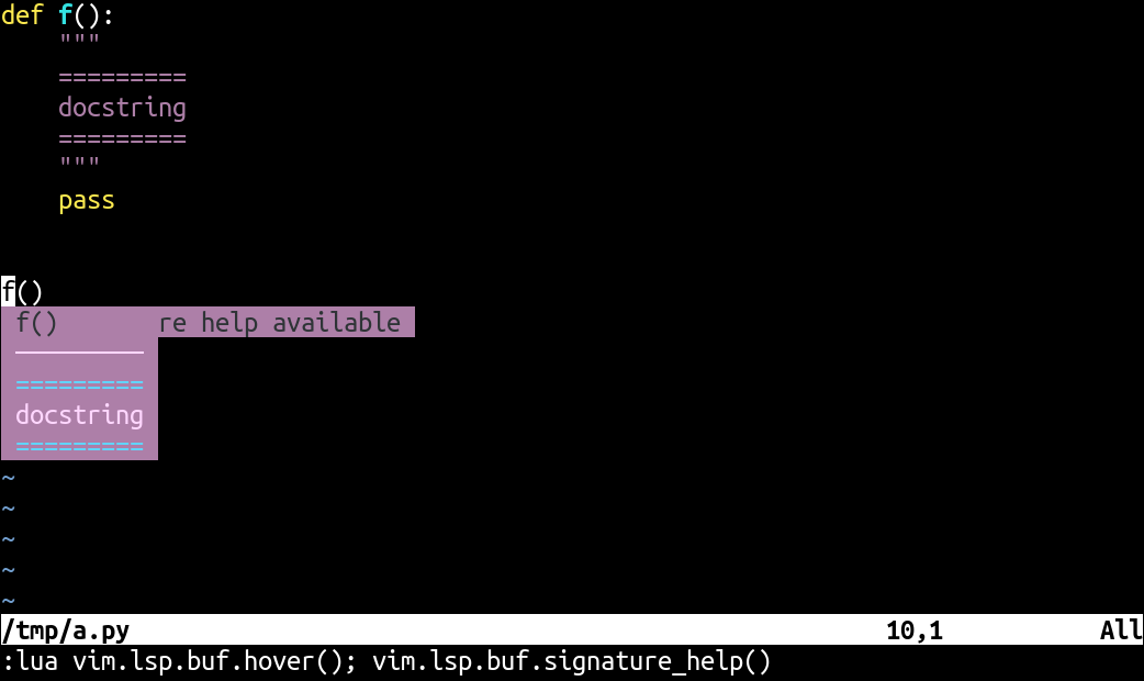 LSP hover window is not cleared for successive call · Issue #11508 · neovim/neovim · GitHub