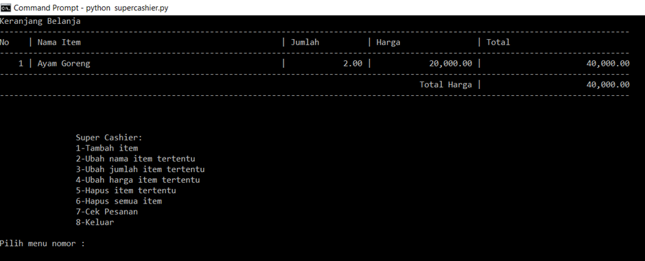GitHub - mohamadbaidowi/Pacmann-Super-Cashier: Python project