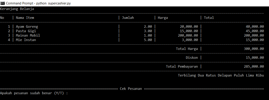 GitHub - mohamadbaidowi/Pacmann-Super-Cashier: Python project