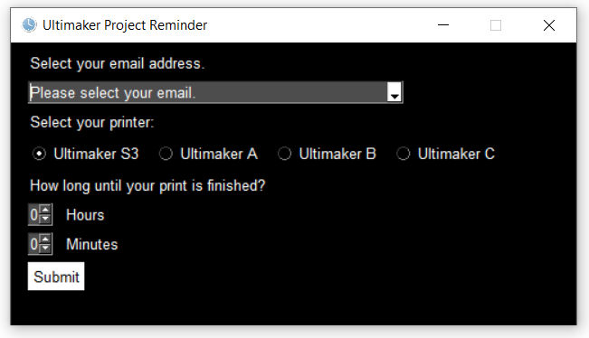 GitHub - loganjameshart/3D-Printer-Reminder: Sends email notifications ...