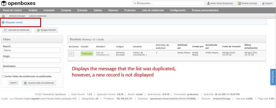 Requisition cloned but not shown · Issue #2594 · openboxes/openboxes · GitHub