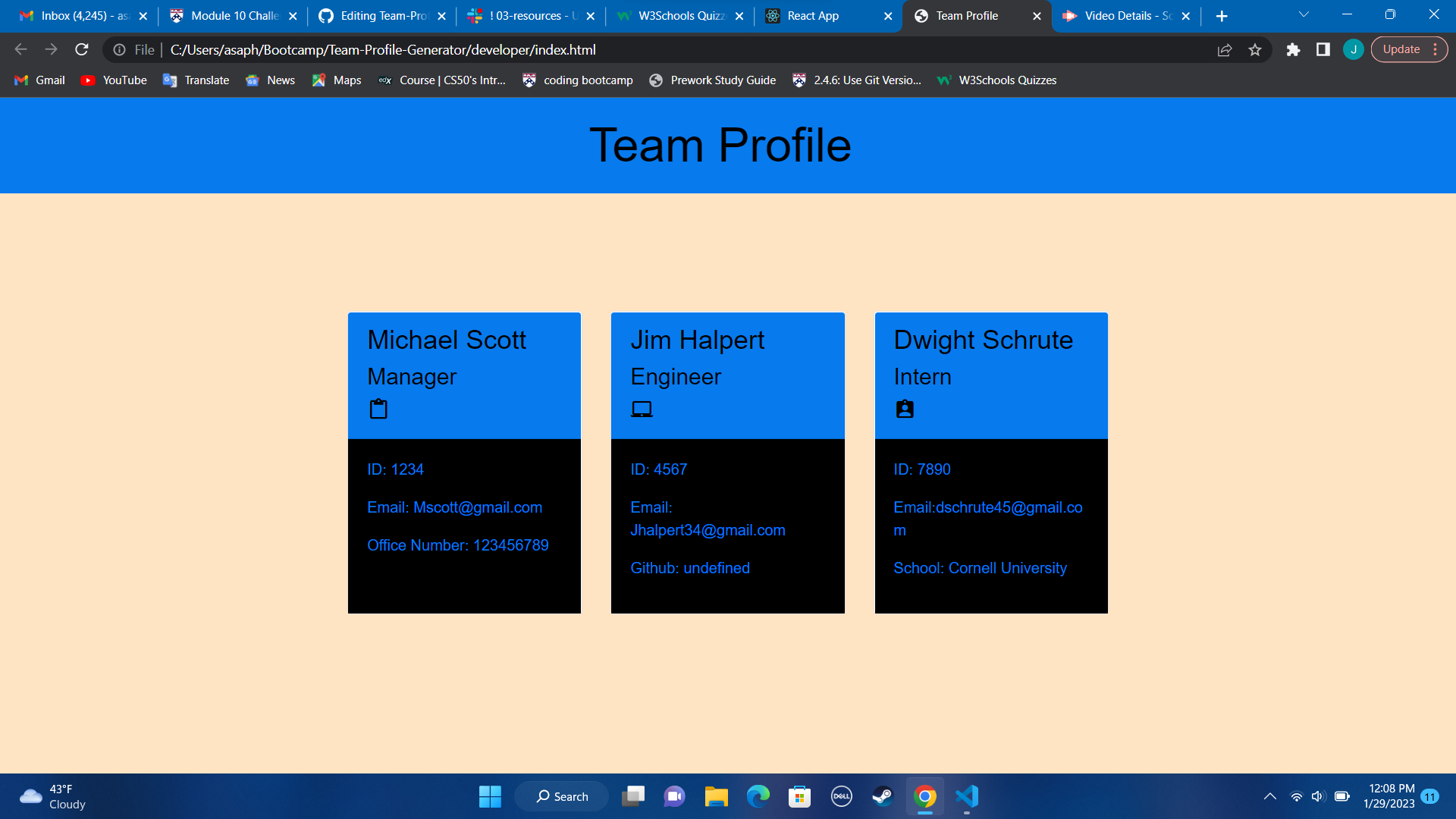 GitHub - asapharris/Team-Profile-Generator