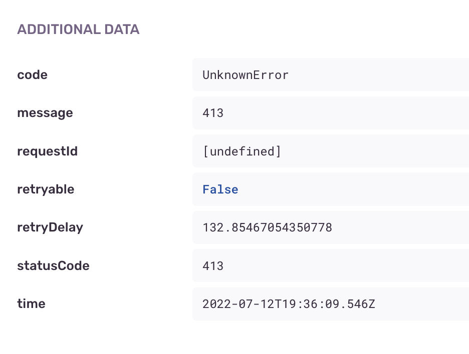 How to catch 413 HTTP error using Sentry? · vercel · Discussion #727 ...