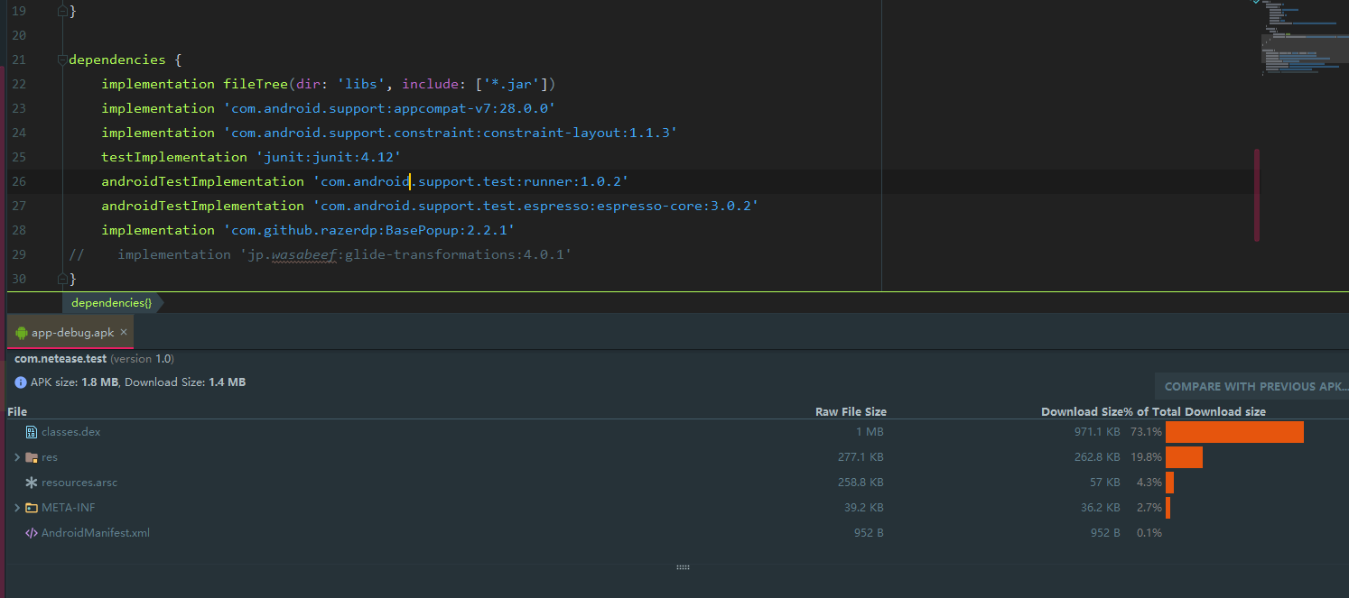 Apk瘦身问题。 · Issue #204 · razerdp/BasePopup · GitHub