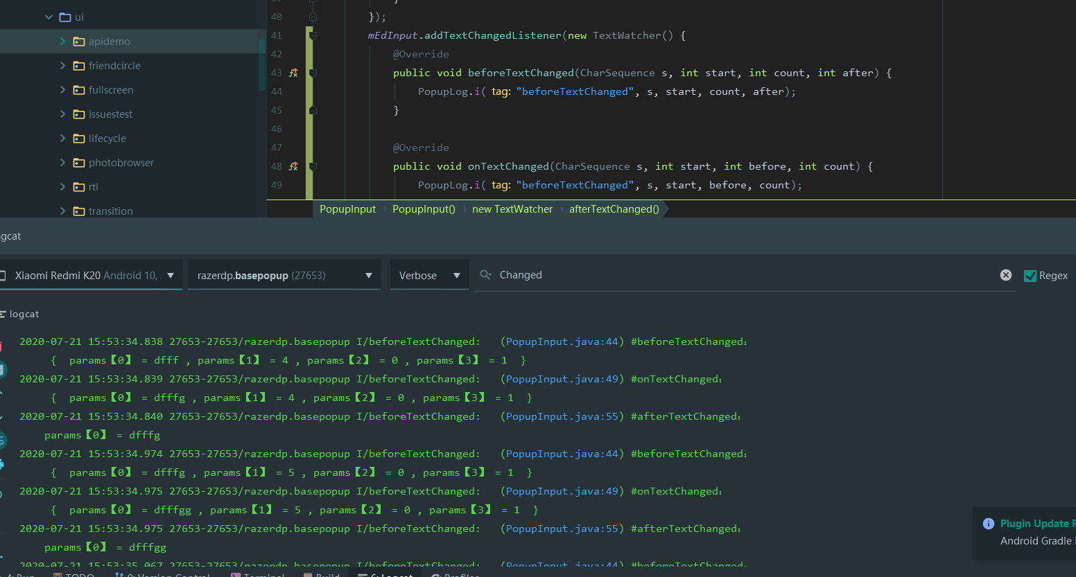 在popupwindow中给EditText添加监听事件报错 · Issue #320 · razerdp/BasePopup · GitHub