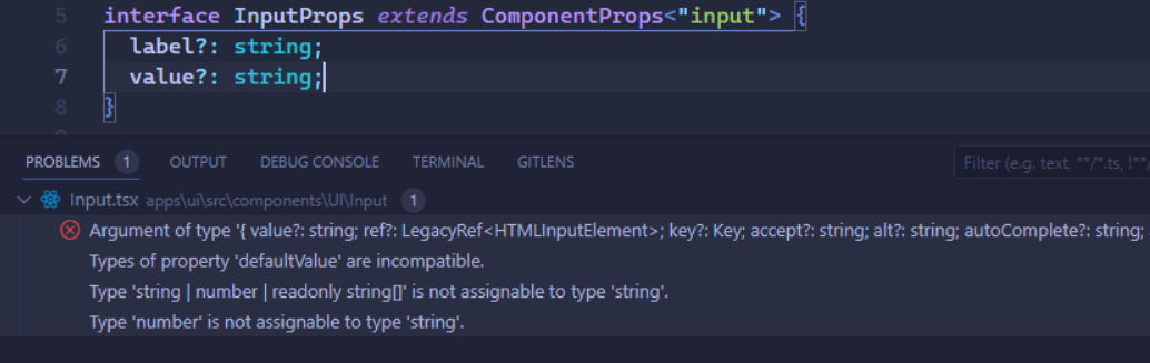 @react-aria/useTextField with TypeScript: Types of property 'value' are incompatible · Issue ...