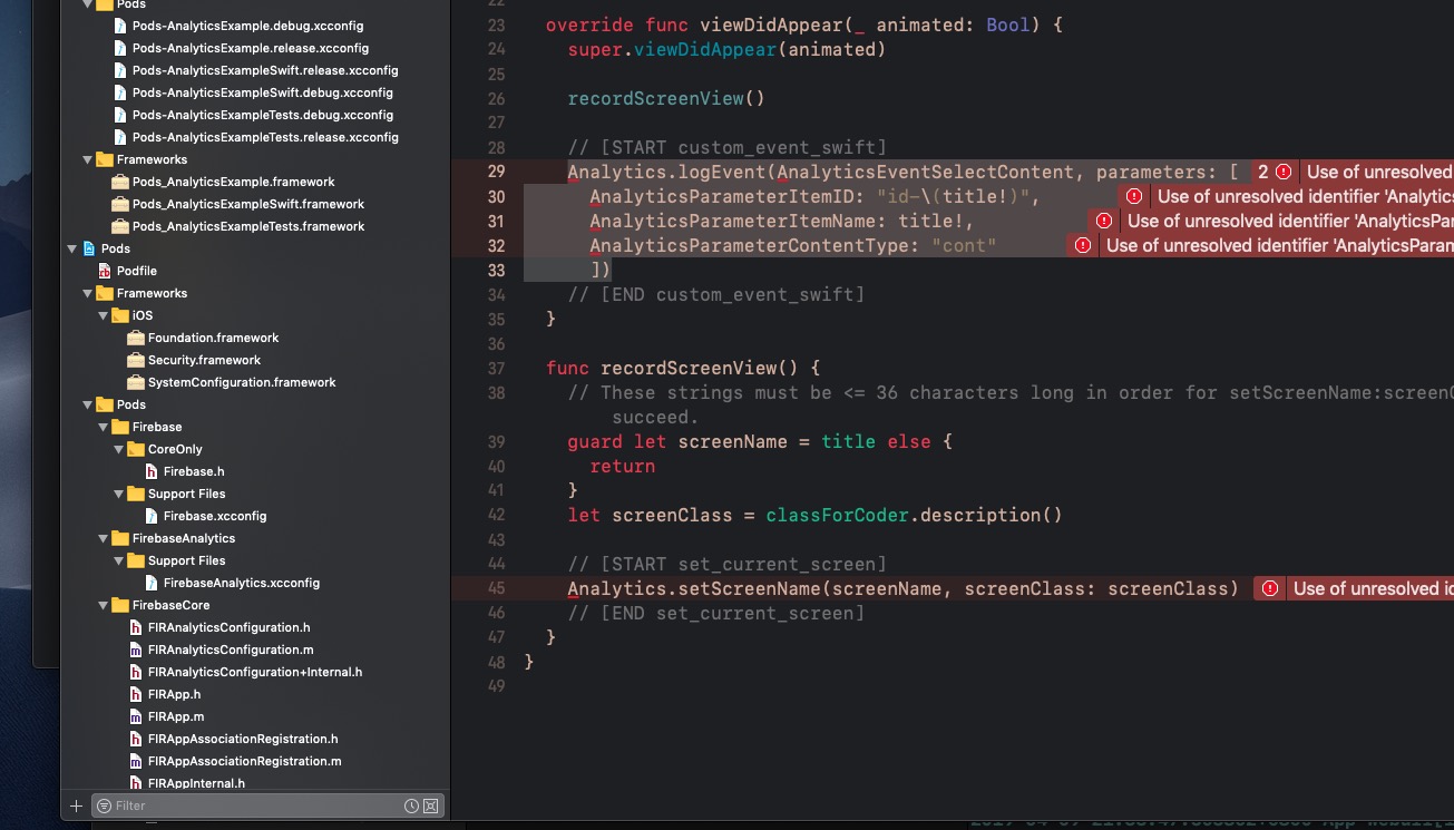 Sample Project didn't work · Issue #676 · firebase/quickstart-ios · GitHub