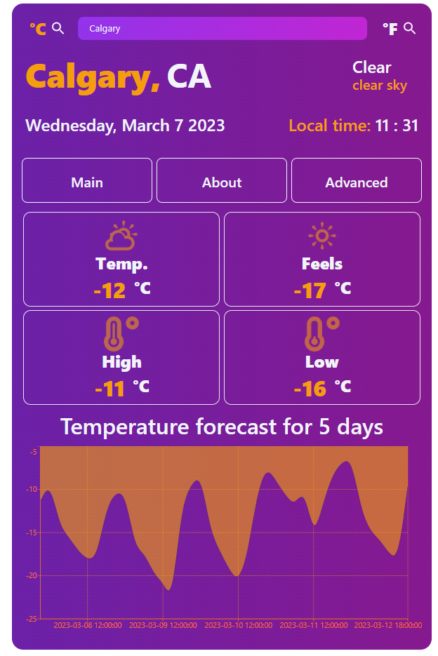 Github Npotokinweather App Weather App Built With React Tailwindcss And Few Tbd Libraries
