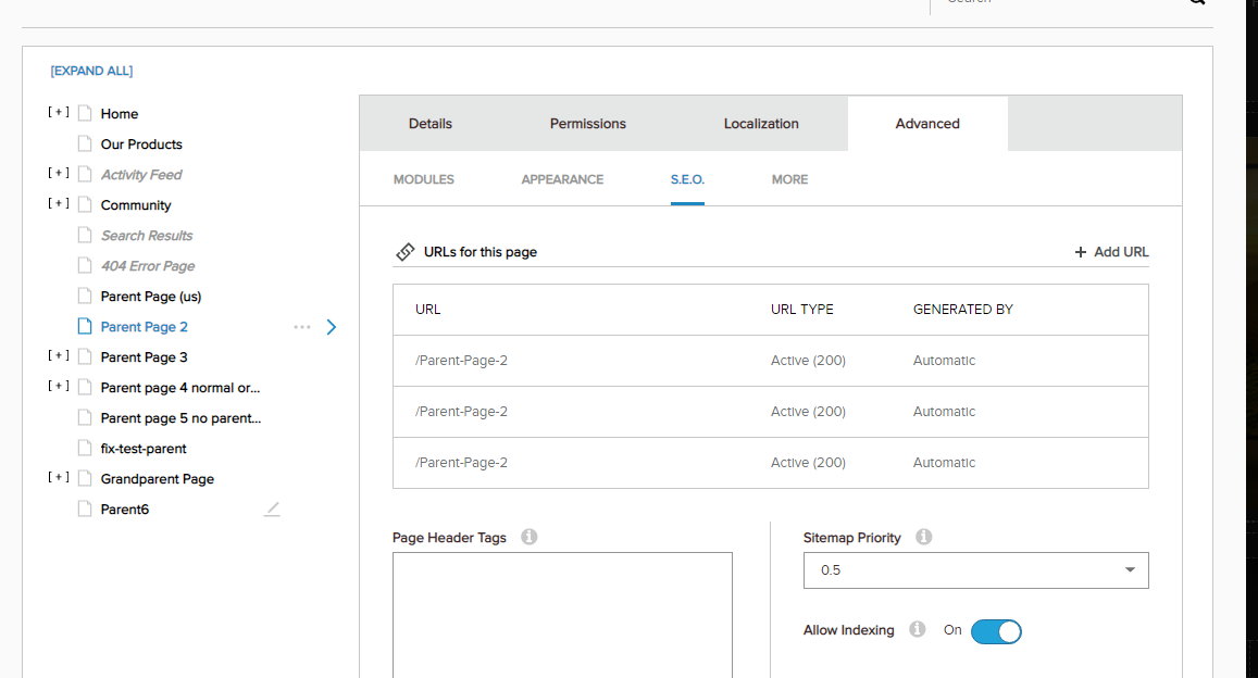 Adding Seo Url S To Pages Causes Extra Automatic Rows To Be Added To Grid · Issue 5401