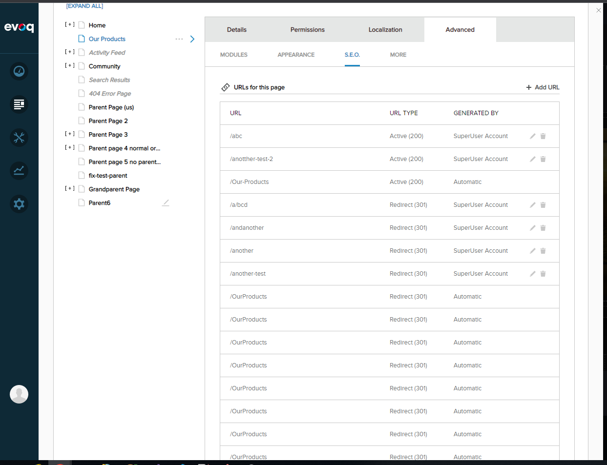 Adding Seo Url S To Pages Causes Extra Automatic Rows To Be Added To Grid · Issue 5401