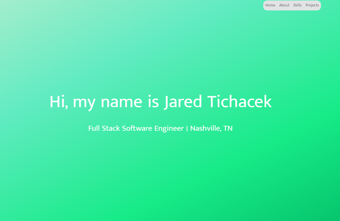 Github Jtich40react Portfolio My Portfolio Site Created With React 