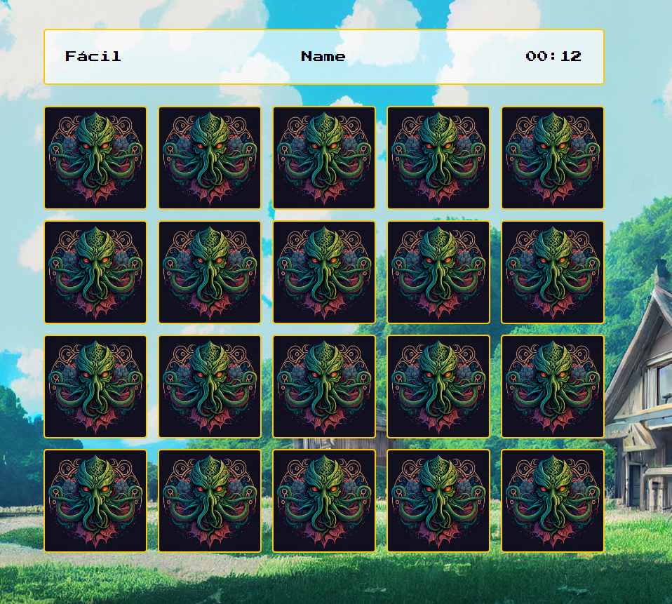 GitHub - Gustav0Luiz/Jogo-da-memoria: Um jogo da memória básico, para ...