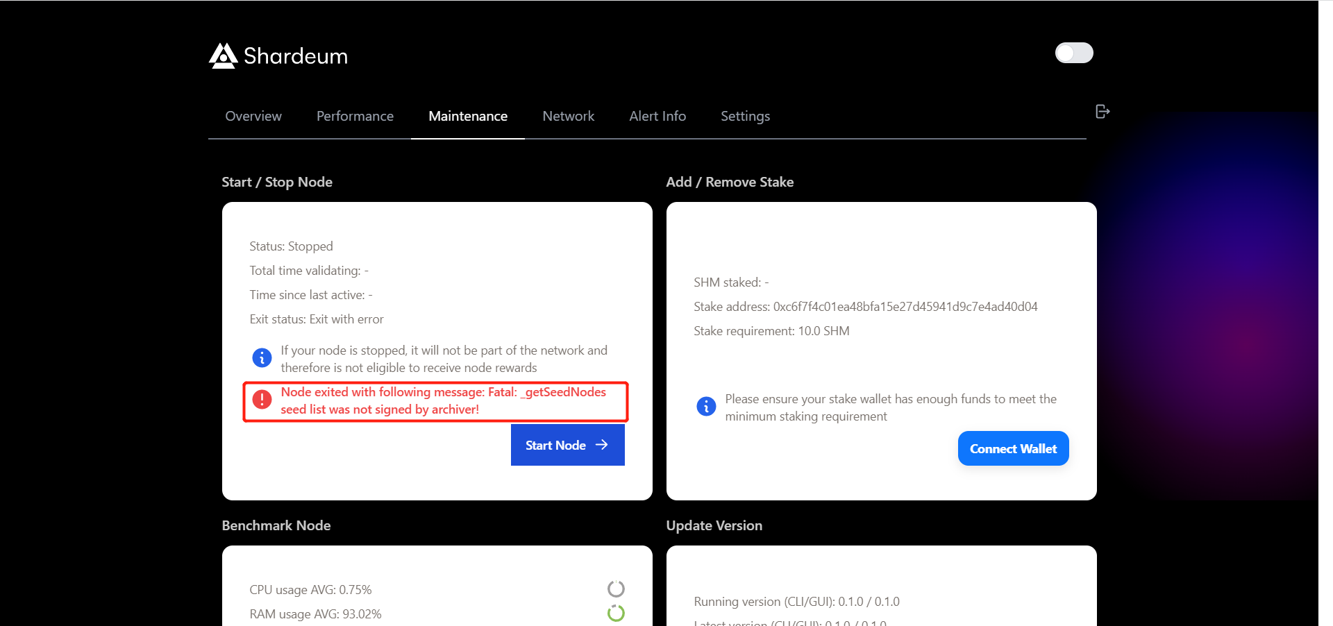 Validator Stopped Error ```Fatal: _getSeedNodes seed list was not signed by archiver!``` · Issue ...