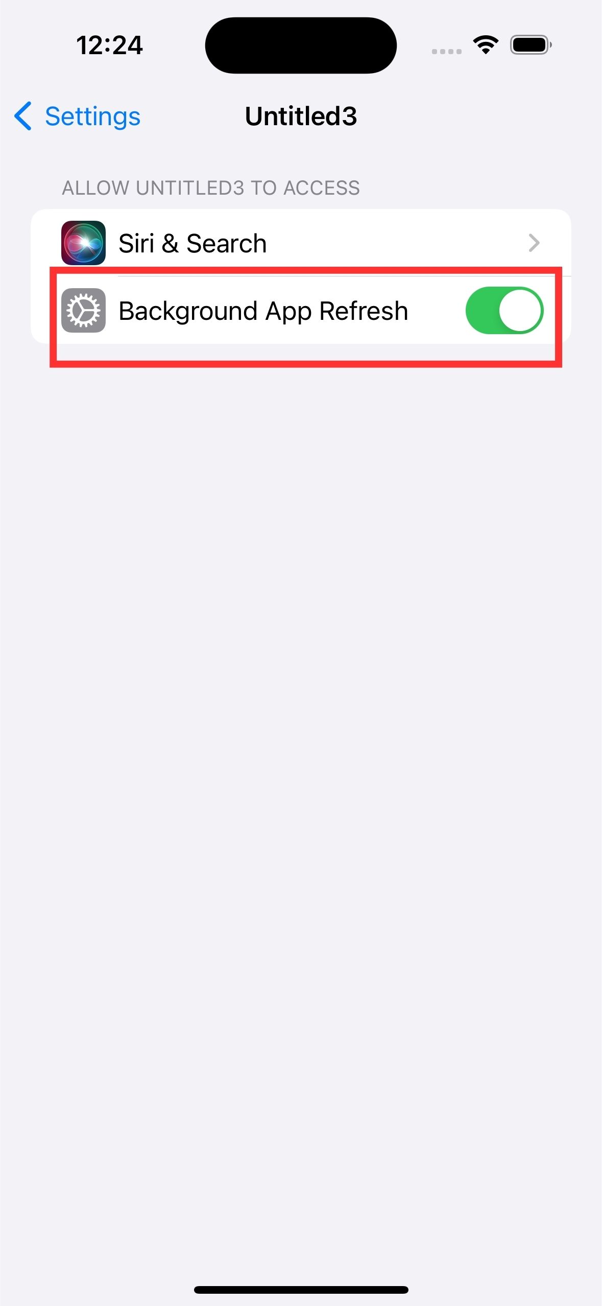 How can I check and toggle the background app refresh status (UIBackgroundRefreshStatus) in iOS ...