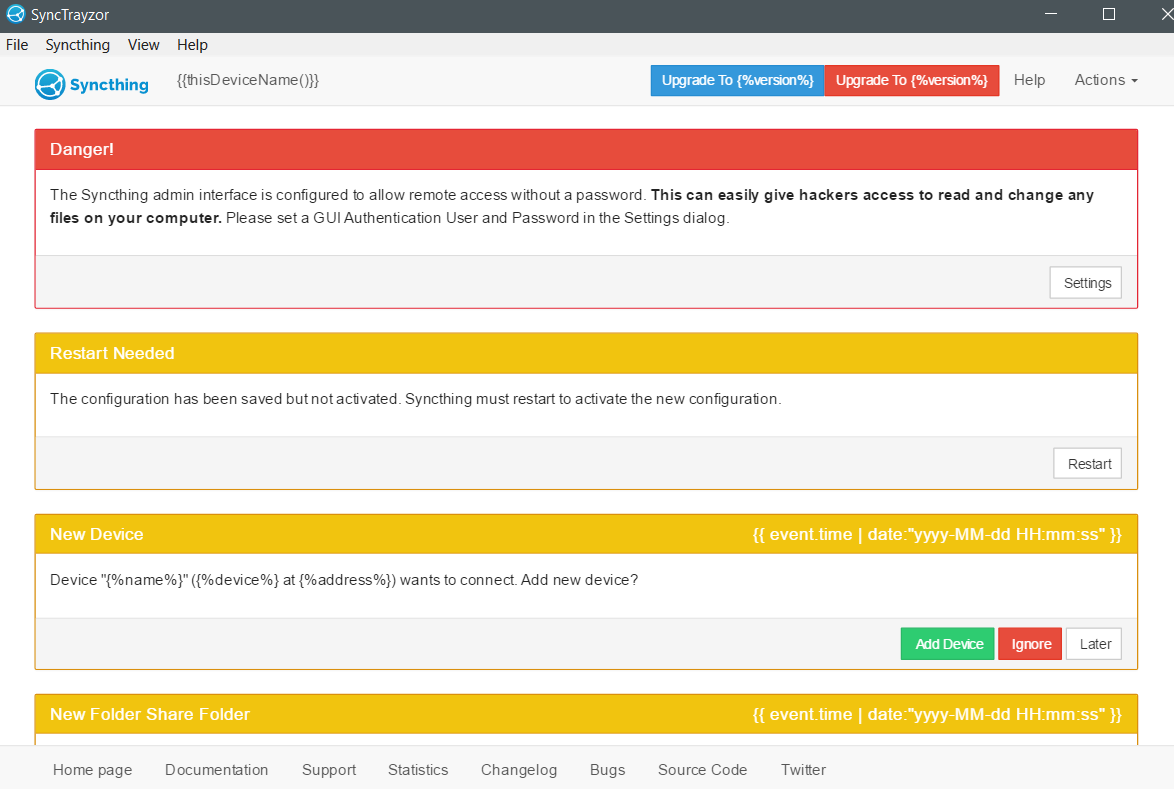UI glitch after manual Syncthing start · Issue #452 · canton7/SyncTrayzor · GitHub