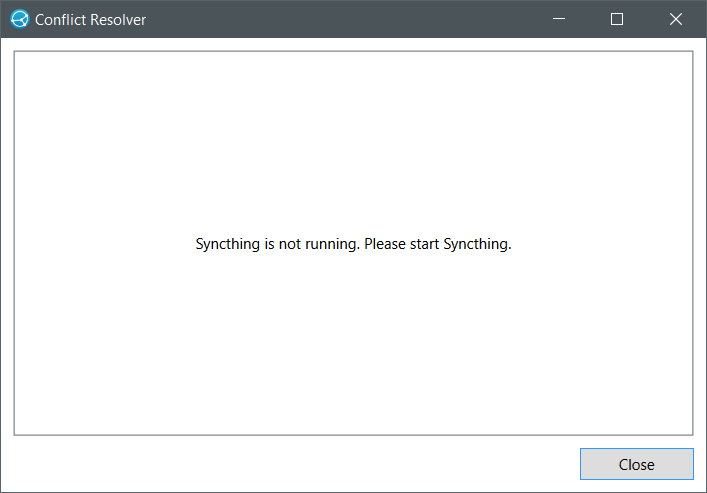 Conflict resolver & Folder list disconnected from syncthing · Issue #466 · canton7/SyncTrayzor ...