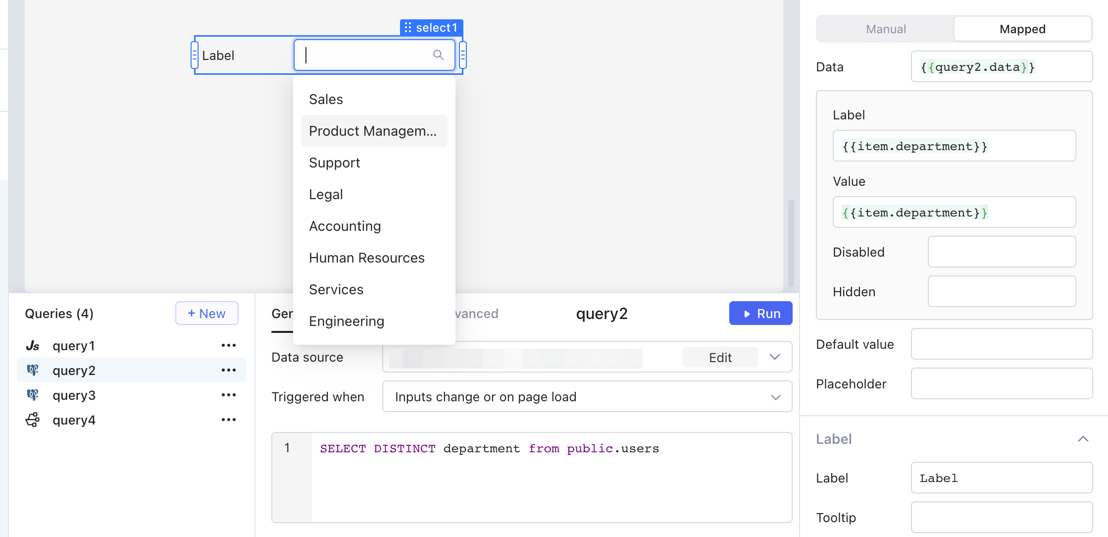 Controlling Components Through Query Results · Issue 114 · Openblocks Devopenblocks · Github