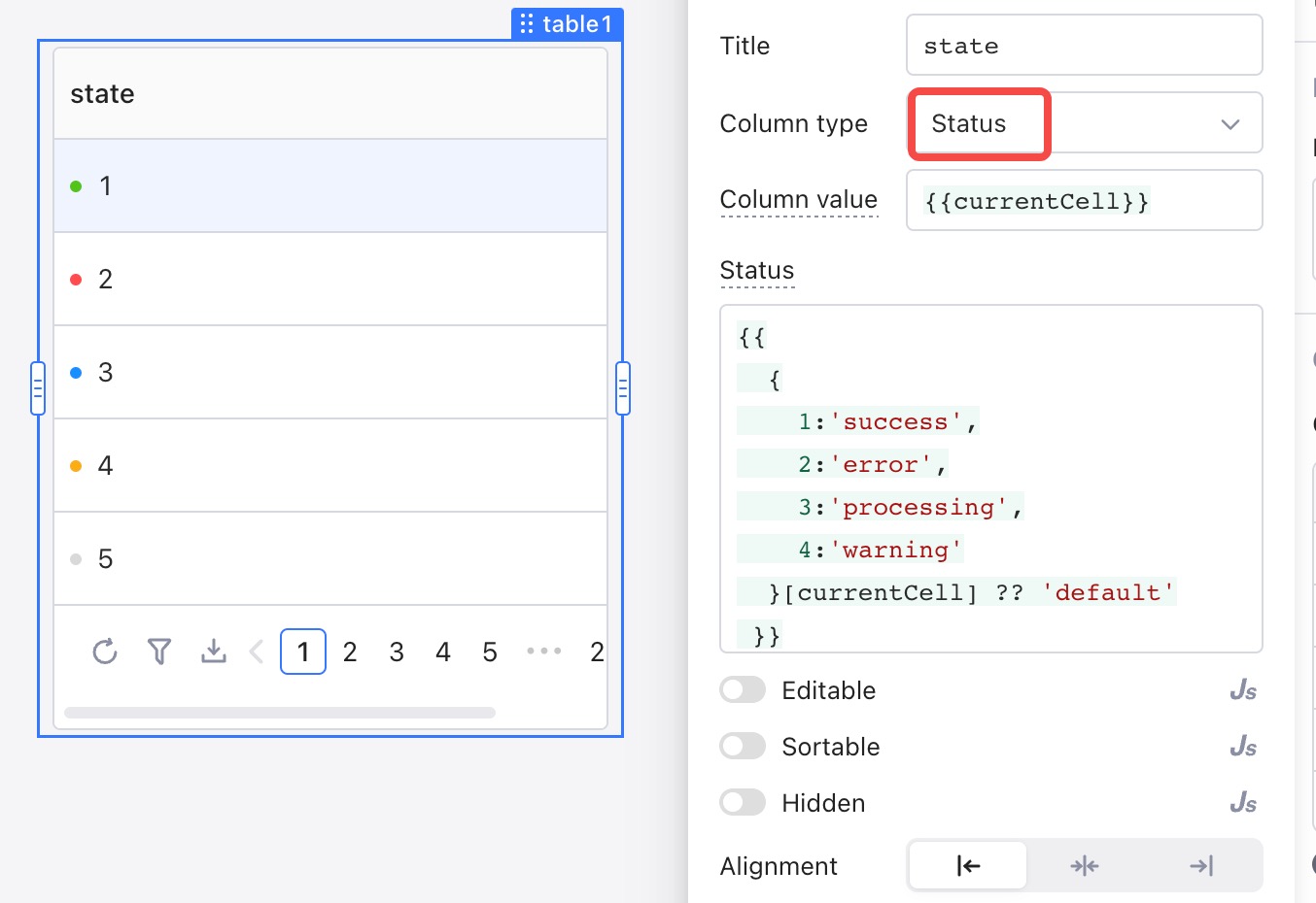 Table Enhancements · Issue #223 · openblocks-dev/openblocks · GitHub