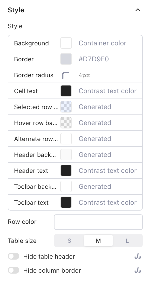 Table Enhancements · Issue #223 · openblocks-dev/openblocks · GitHub