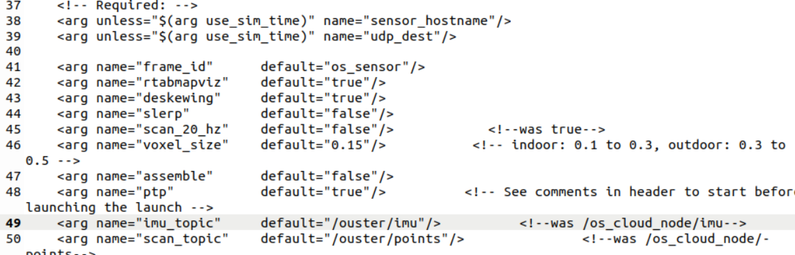 first and last stamps in the scan are the same, ouster lidar launch ...