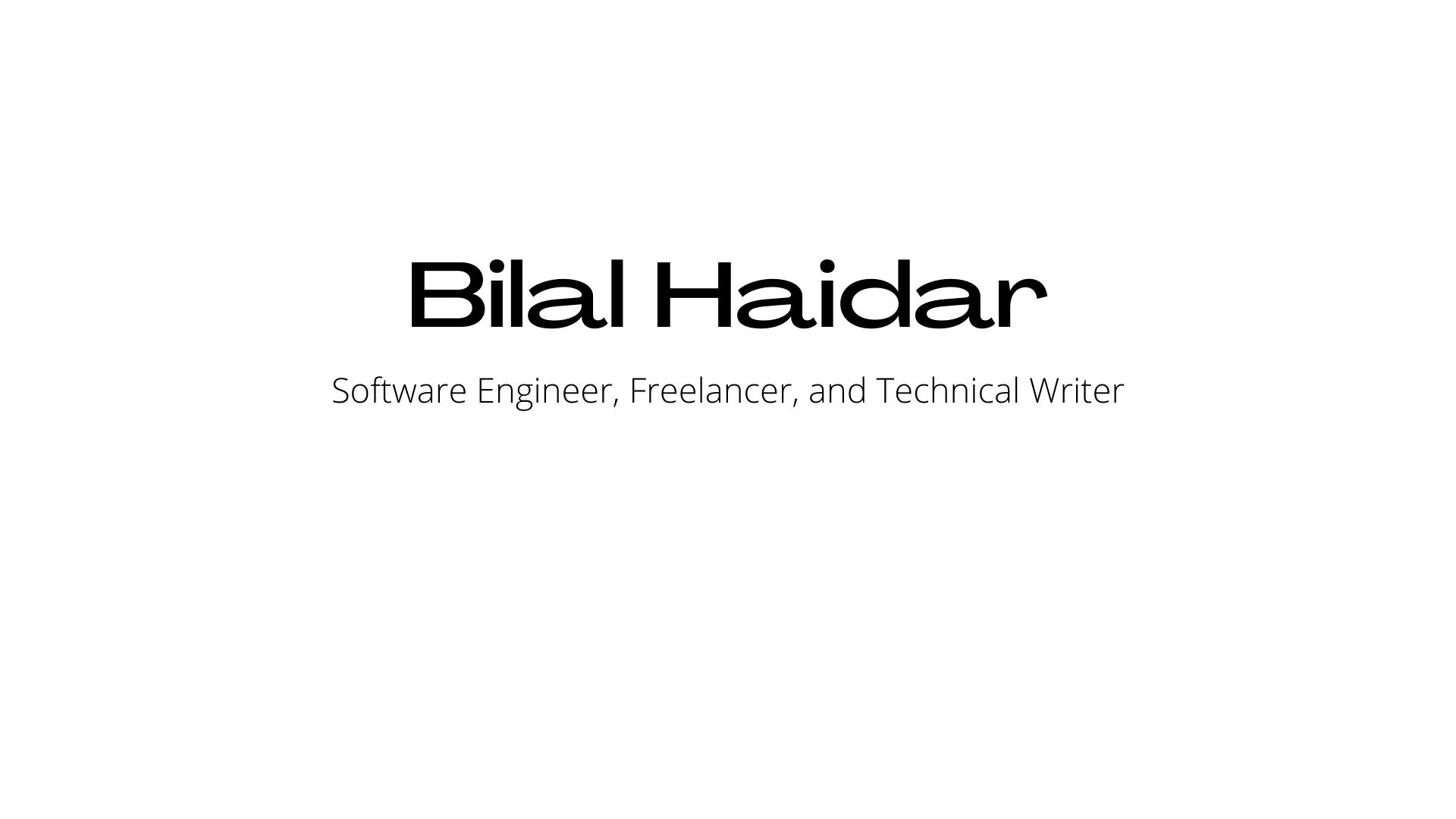 bhaidar (Bilal Haidar) · GitHub