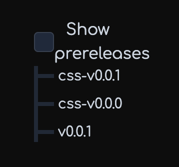 prereleases toggle needs some styling help · Issue #230 · axodotdev/oranda · GitHub