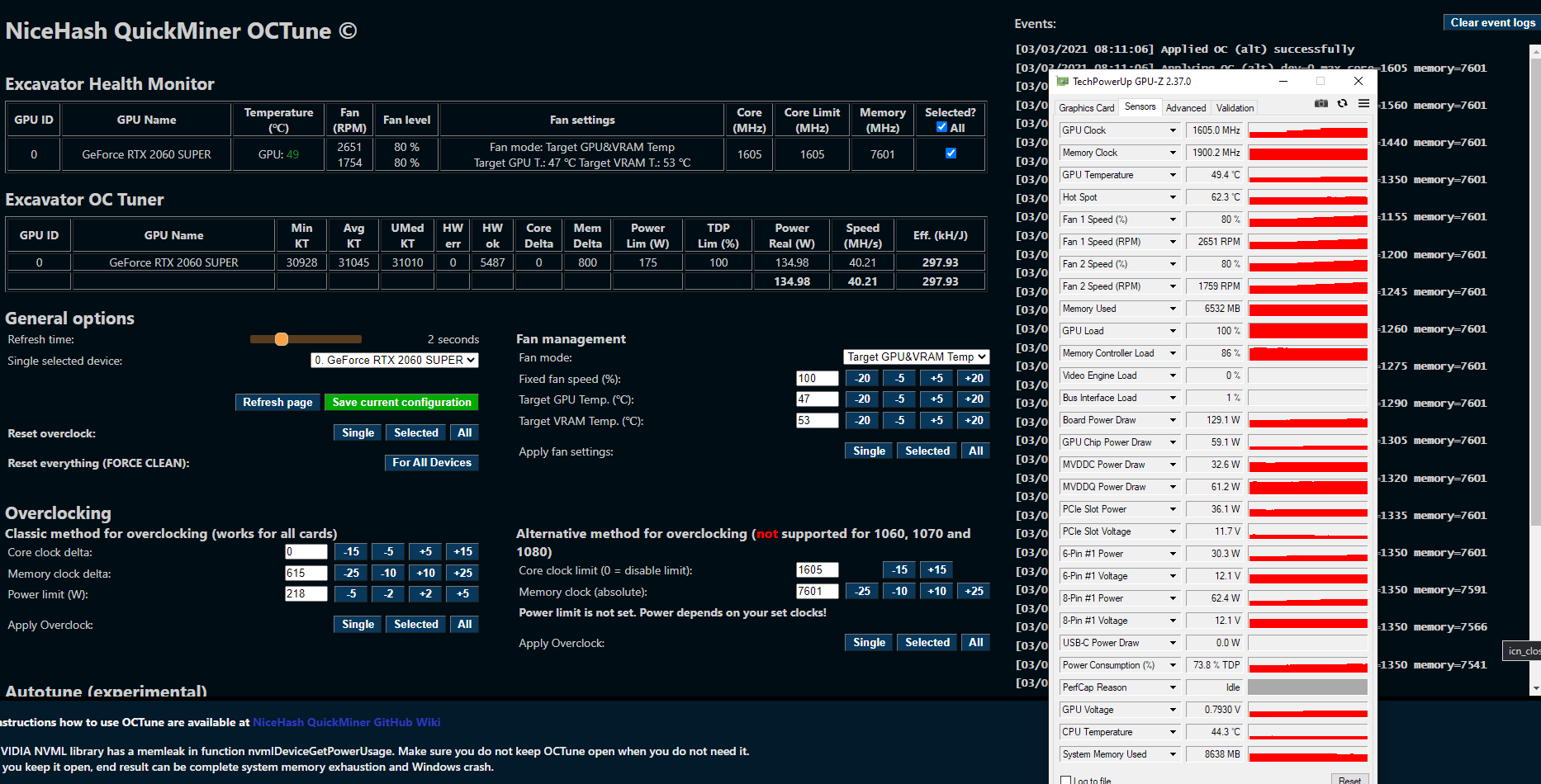 CUDA error while using the new function "optmizer" · Issue #97 · nicehash/NiceHashQuickMiner ...